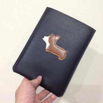 Nana The Corgi Ipad Mini Leather Case ( Black ) on Luulla